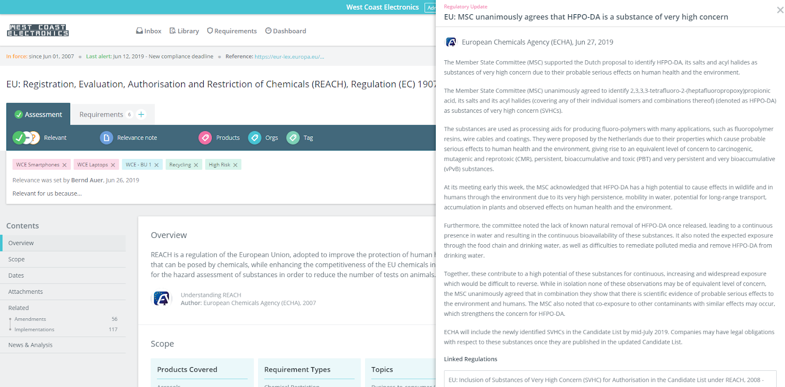 C2P Product Spotlight: July 2019 - Smarter Reasearch and Reporting – Compliance & Risks